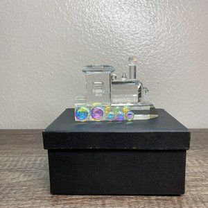 Bombay | Holiday | Bombay Crystal Glass Steam Locomotive Train Ornament ...